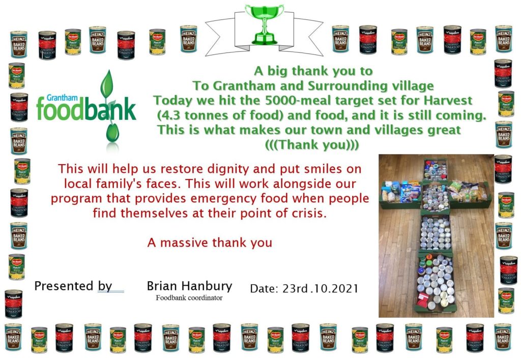 Thank You | Grantham Foodbank
